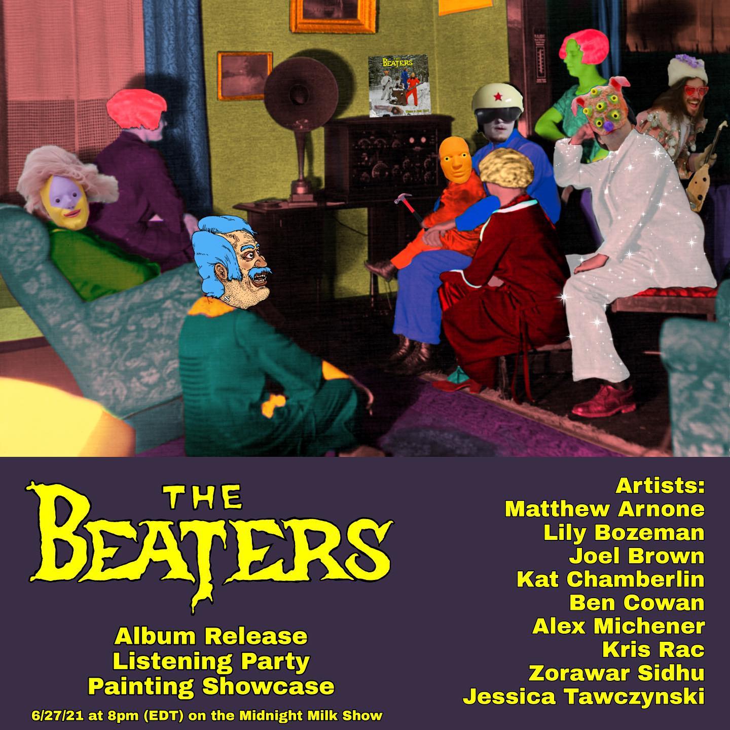The Beaters Album Release Listening Party Painting Showcase – Midnight ...